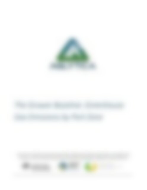 The Grower Baseline Greenhouse Gas Emissions by Port Zone